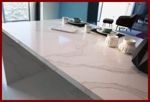 Perfect Neutral Quartz Kitchen Countertop • Affordable Quality Marble ...